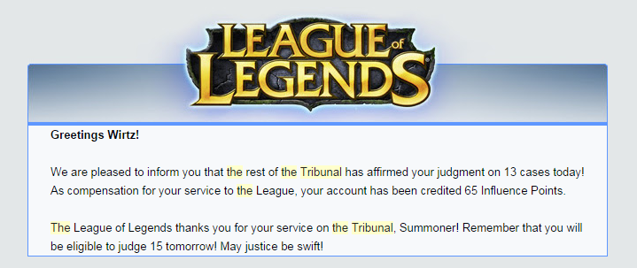 Found an old email from Riot - apparently this used to be a thing : r ...