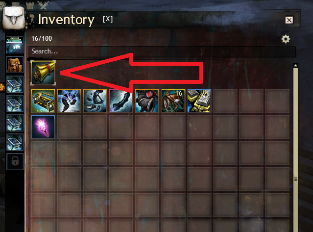 Shared inventory slot. : r/Guildwars2