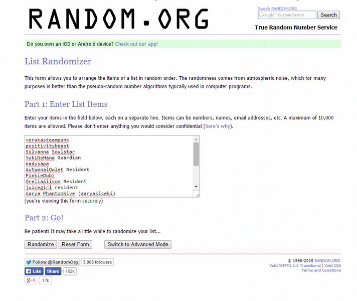 The Horror!~ Raffle Winners! | Hi guys! These are the winner… | Flickr