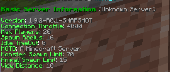 ServerInfo | SpigotMC - High Performance Minecraft