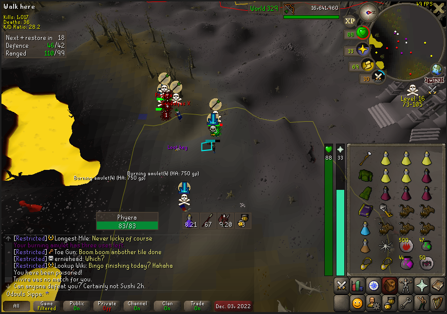 Saturday: Clearing Blowpipes from Slayer caves - Wilderness - The ...