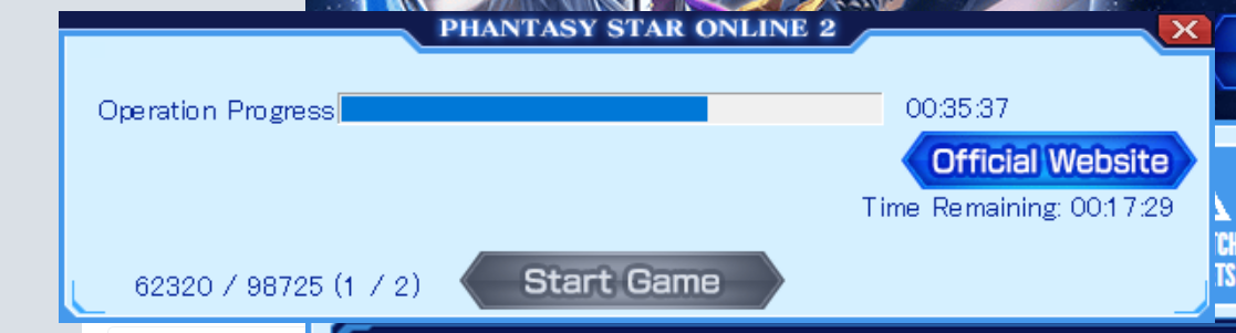 I installed on steam and now it's doing an extra 98 gig update. : PSO2