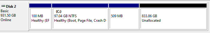 can anyone help explain how I can move some of the unallocated space to the C: drive? it doesnt ...