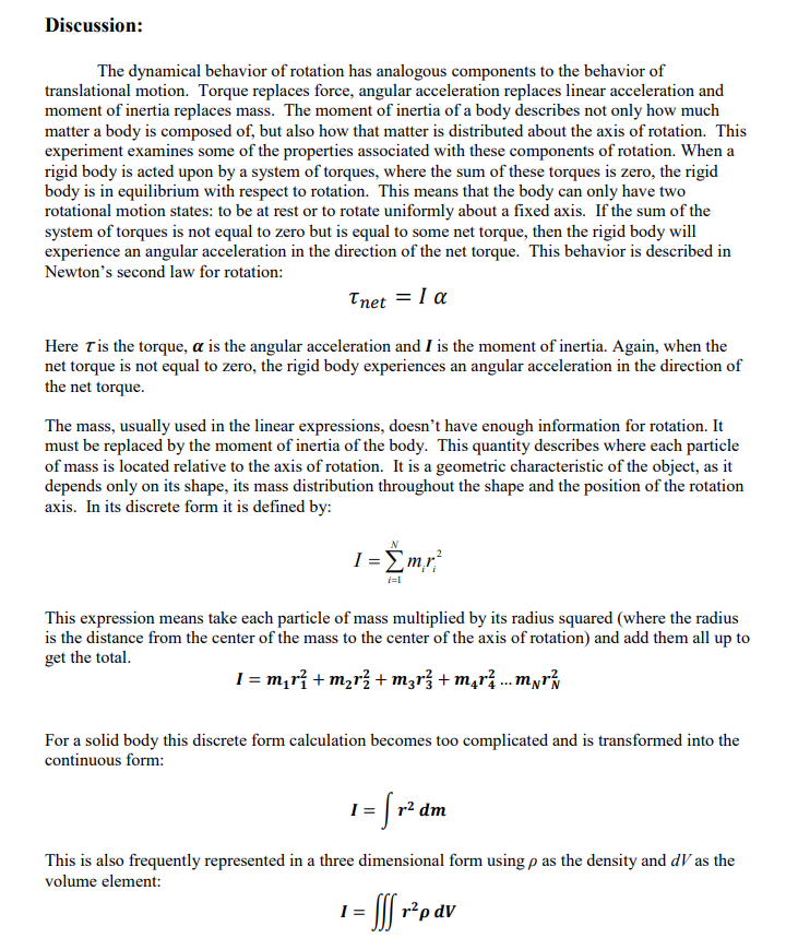 Solved 4. The rotation of the system happens because a | Chegg.com