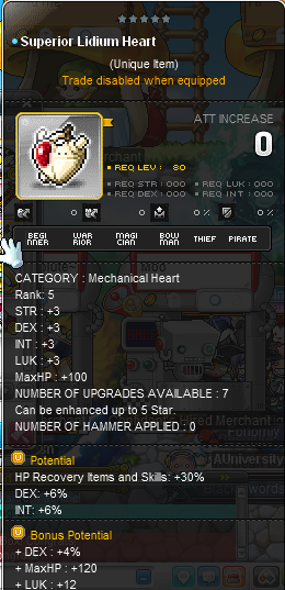 P/C Superior Lidium Heart : r/Maplestory