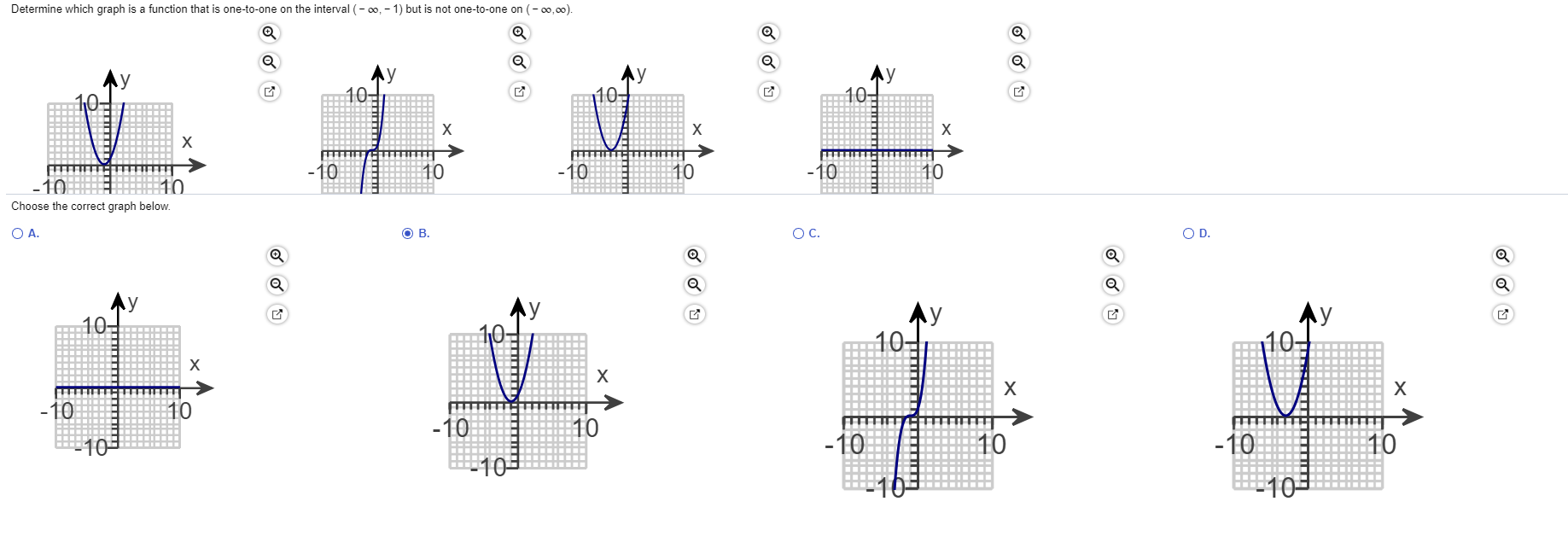 Solved Determine which graph is a function that is | Chegg.com