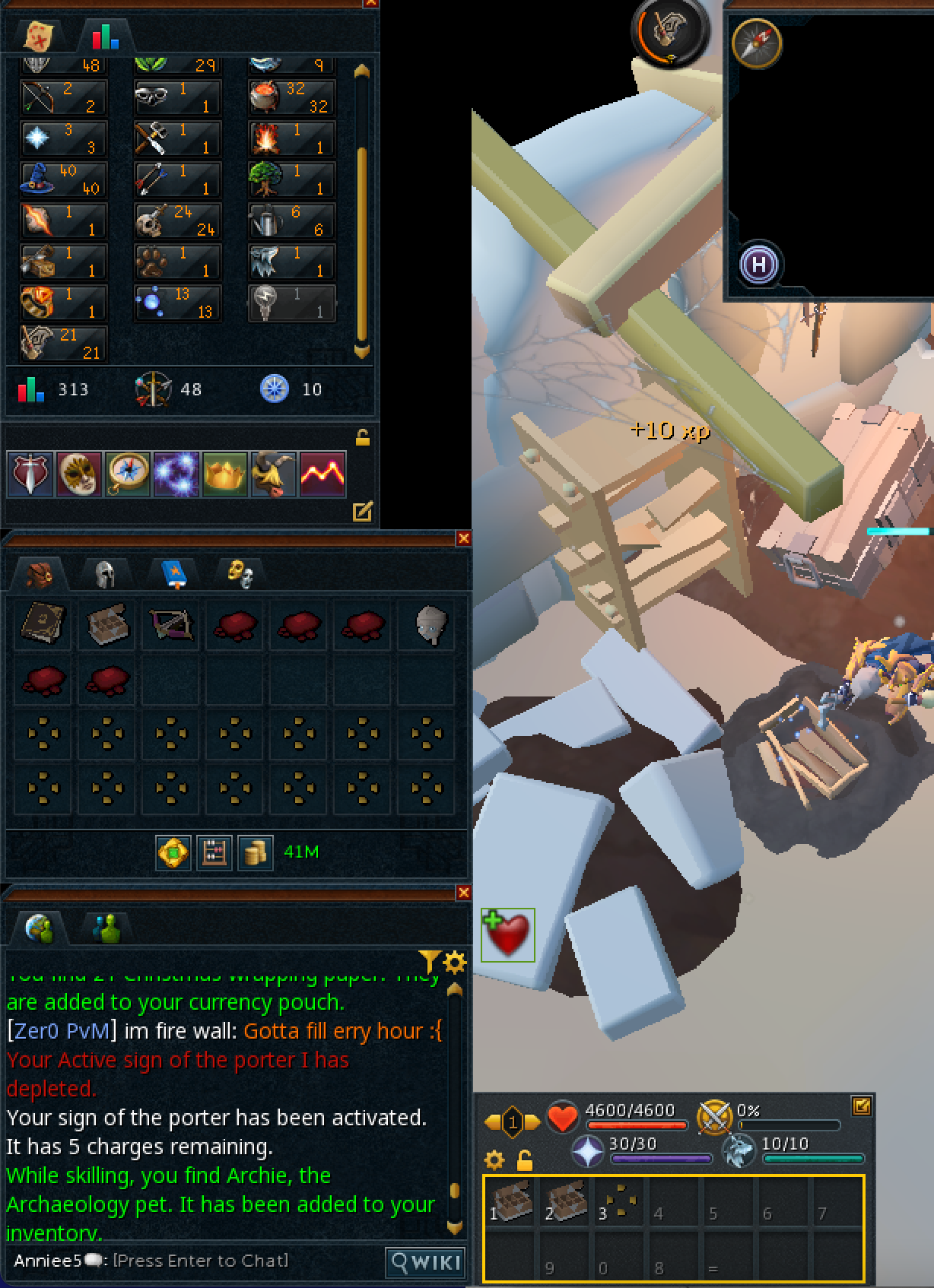 Archie pet on new alt (5k xp - level 21) : r/runescape