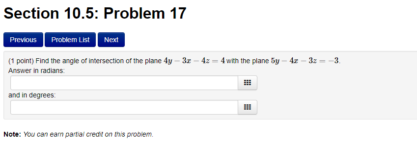 Solved Section 10.5: Problem 17 PreviouS Problem List Next | Chegg.com