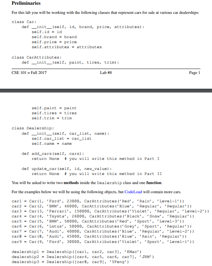 Solved Preliminaries For this lab you will be working with | Chegg.com