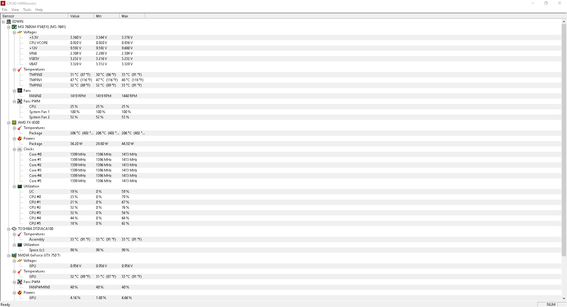 is my computer overheating? (HWMonitor in link) : r/computers