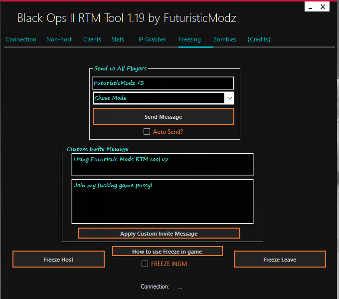 BO2 RTM TOOL BY FUTURISTIC MODZ 1.19 | ConsoleCrunch Official Site