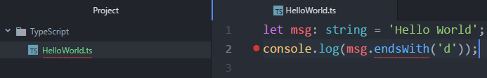 Missing Methods Like Endswith Rtypescript 