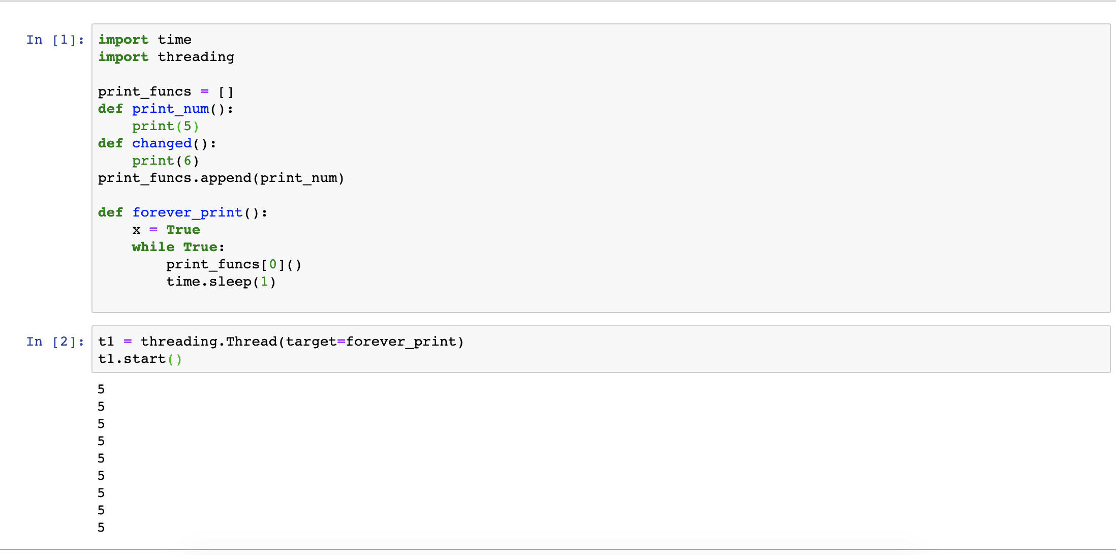 Changing a function in the middle of a running thread : r/Python