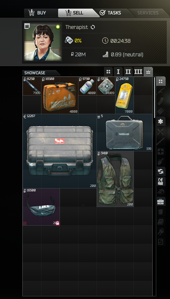 List of trader items by level? : r/EscapefromTarkov