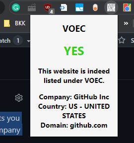 GitHub - Zylvian/voec-check: A Google Chrome extension that lets you ...