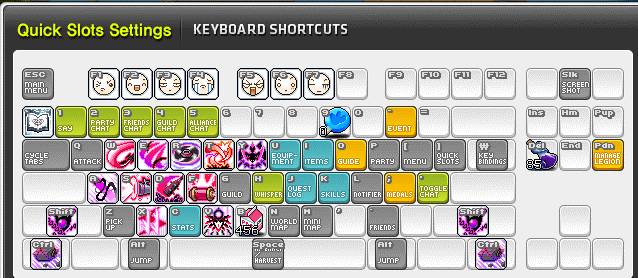 Cadena keyboard layout : r/Maplestory