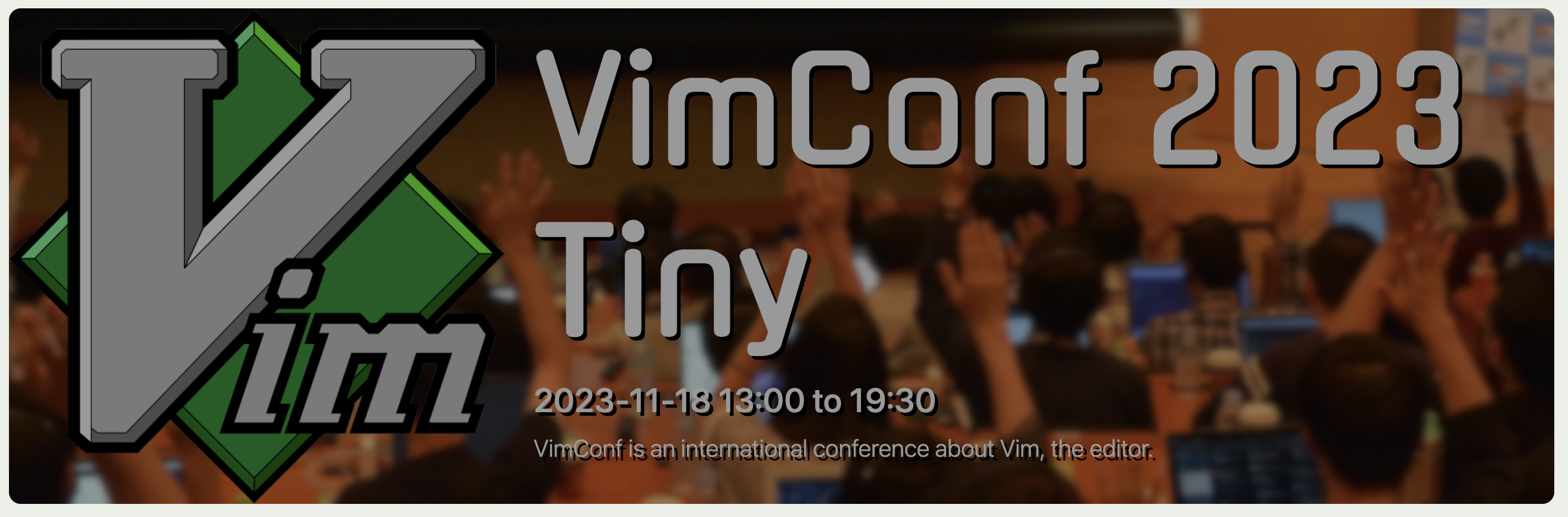 VimConf 2023 Tiny に参加&発表してきた | This Week in Gorilla