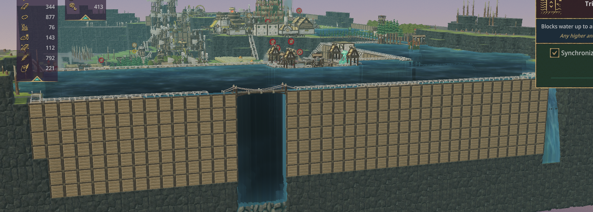 regarding water source blocks preventing water loses : r/Timberborn