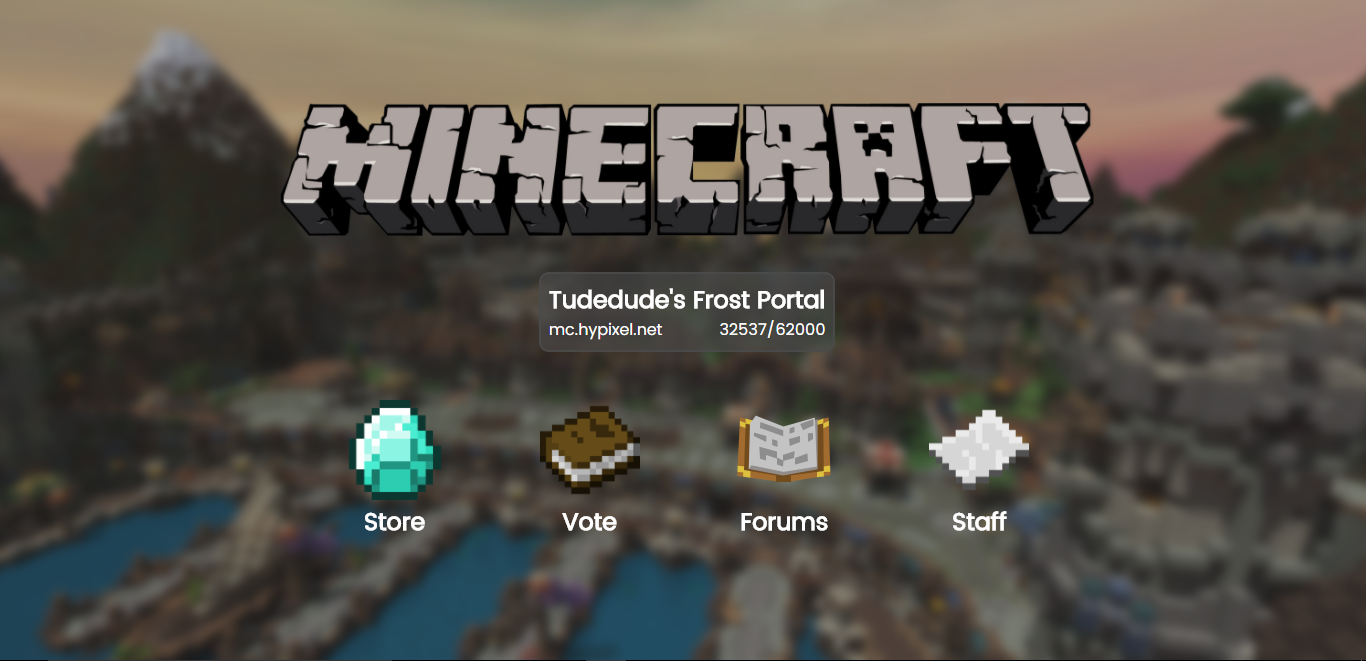 Tudedude's Frost Portal | SpigotMC - High Performance Minecraft Community