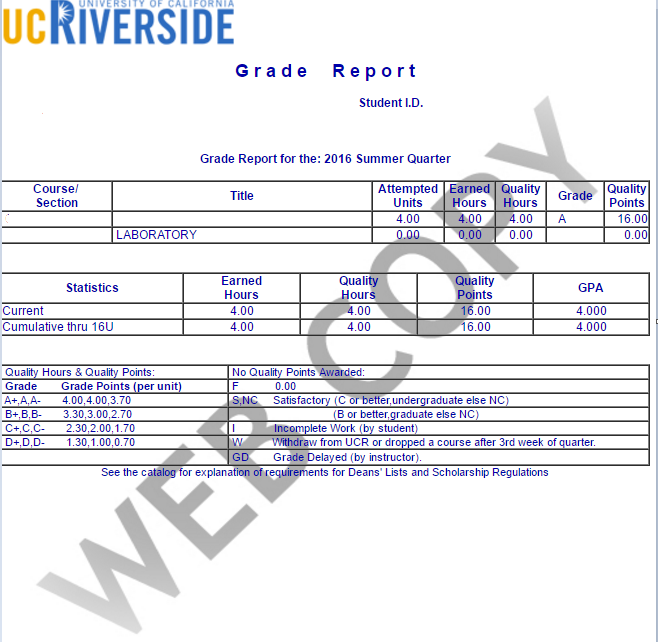 non-UCR summer student: are there grades for lab sections? : r/ucr