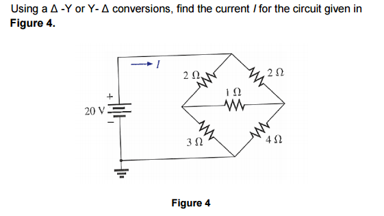 Solved Using a ?-Y or Y-? conversions, find the current 1 | Chegg.com
