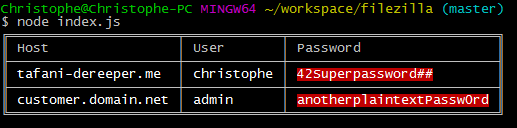 GitHub - christophetd/filezilla-passwords-revealer