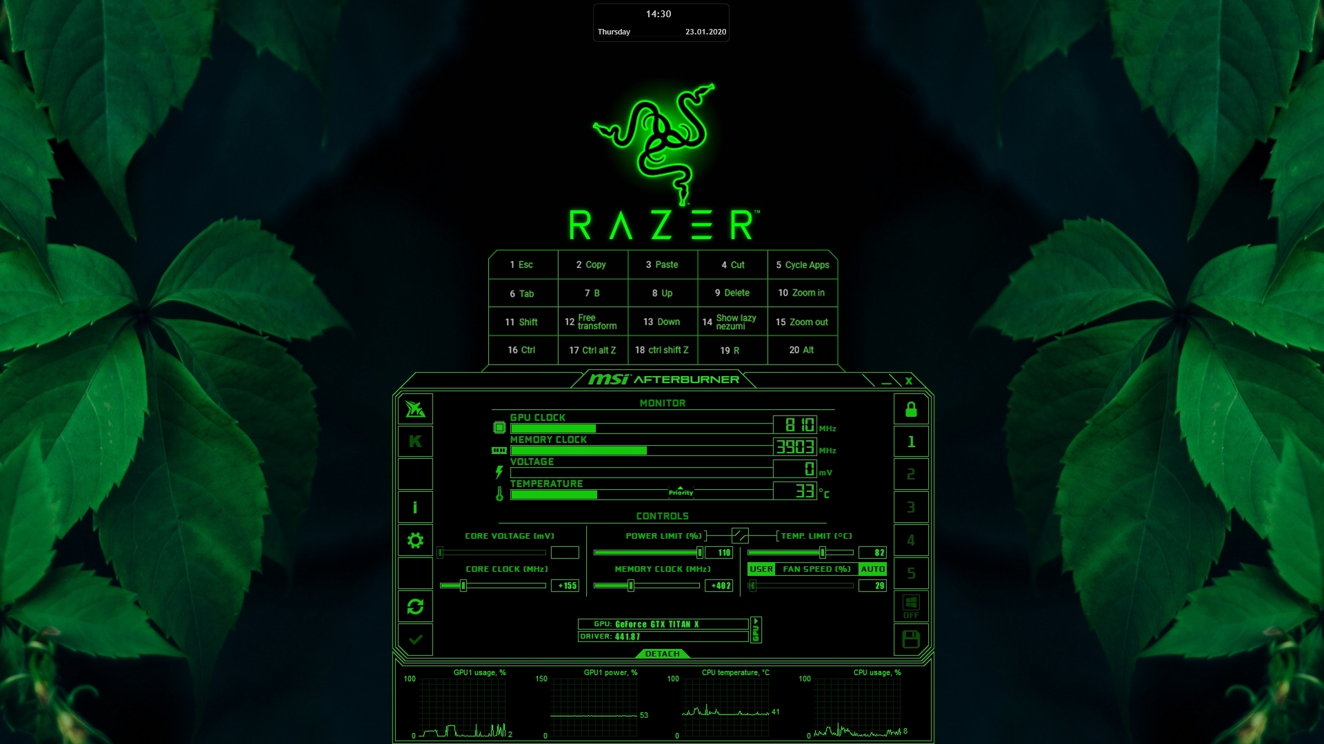 Sharing a wallpaper I made for my razer setup, wanted to make something ...