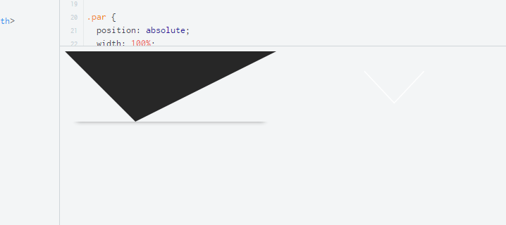 html - How can I add a shadow to this triangle - Stack Overflow