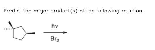 Solved Predict the major product(s) of the following | Chegg.com