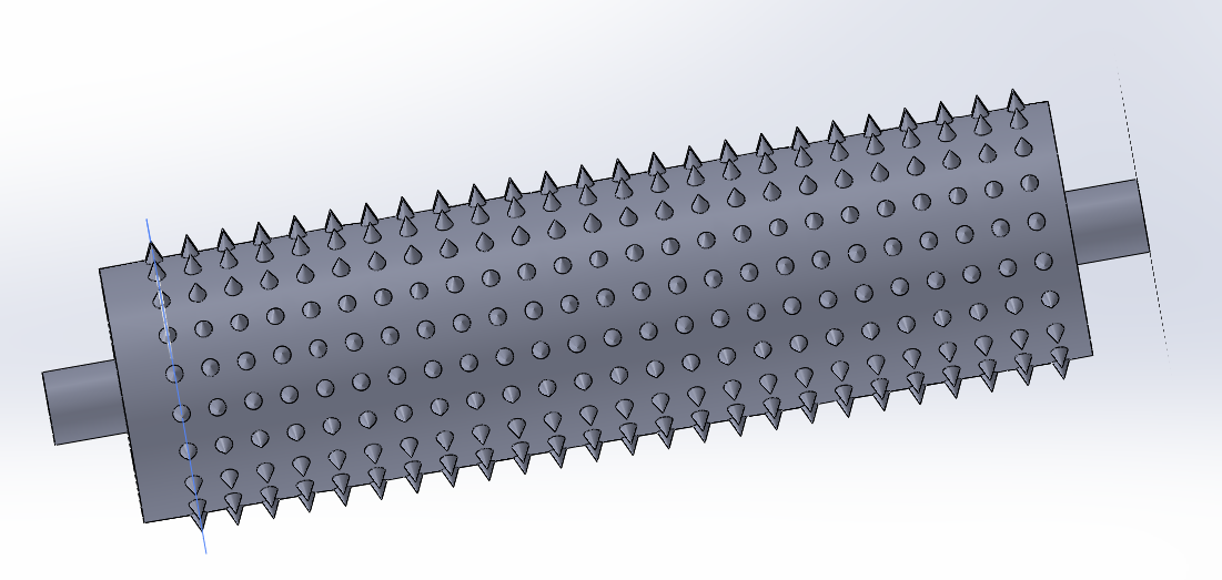 Need to Make All The Circles On The Cylinder Into Spikes, Please Help ...