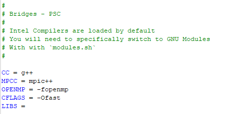 Fig 2: Compiler optimization flags in the Makefile