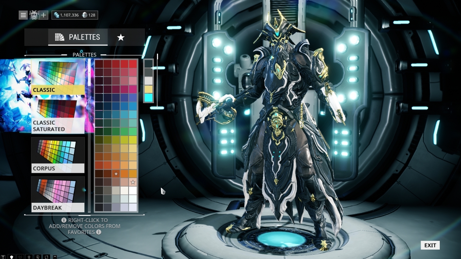 New Color Picker Option for Unobtainable Colors - General - Warframe Forums