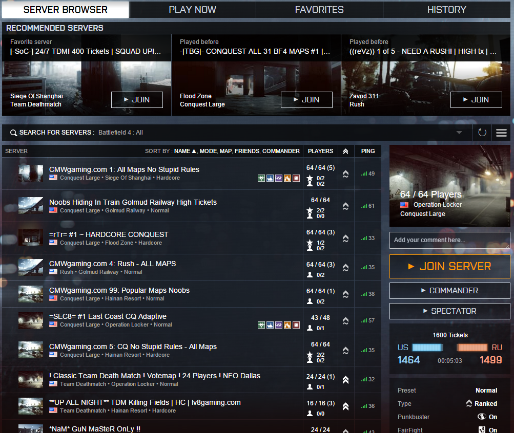 What is a server browser? : r/StarWarsBattlefront