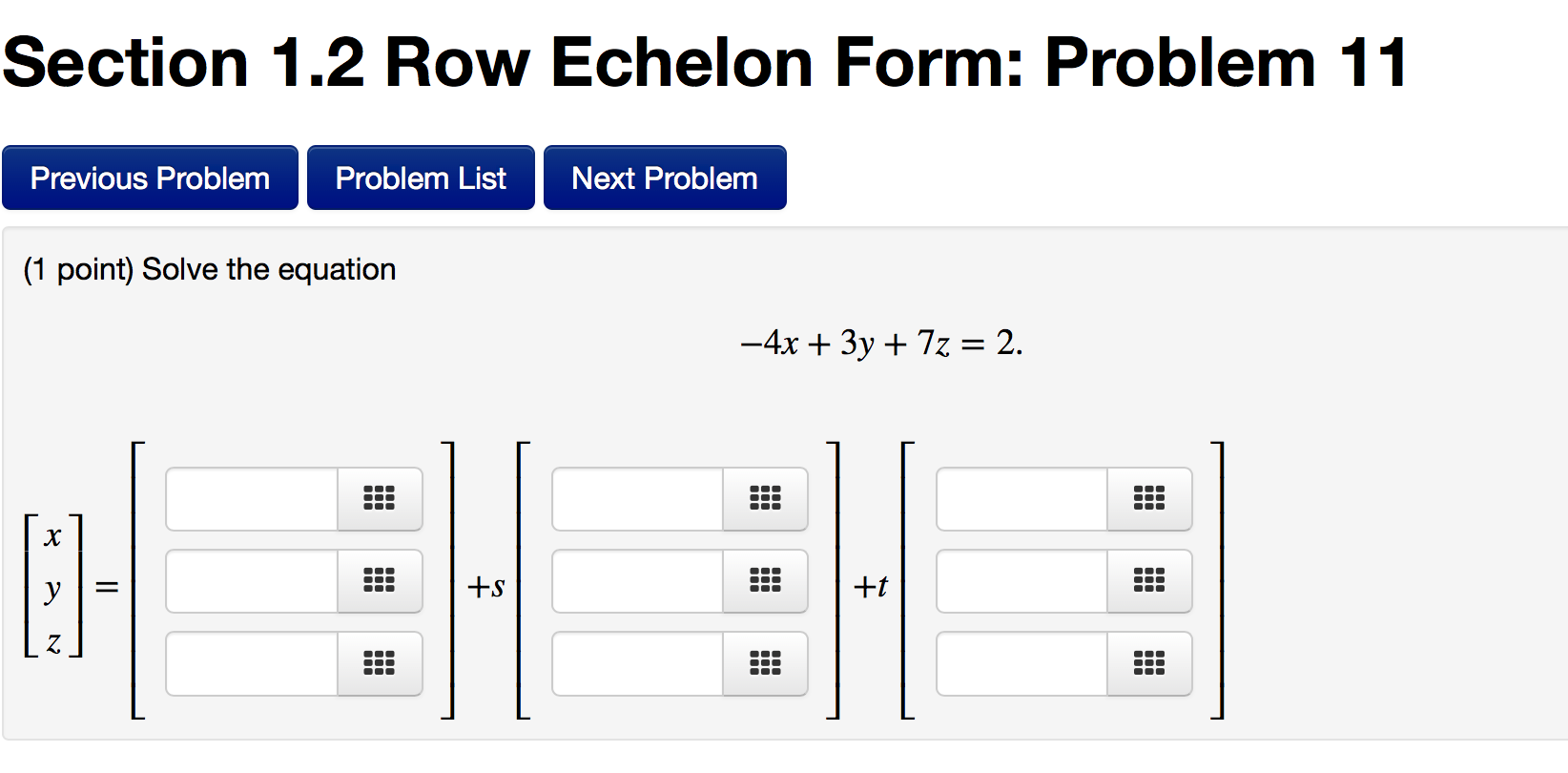Solved Section 1 2 Row Echelon Form Problem 11 Previous