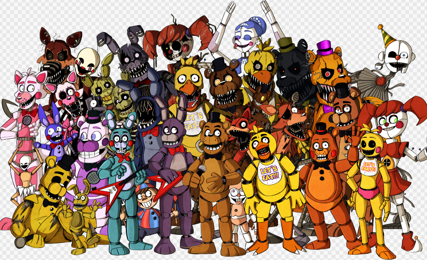 I'd like a little help with my big FNAF drawing! (Strawpoll) : r ...