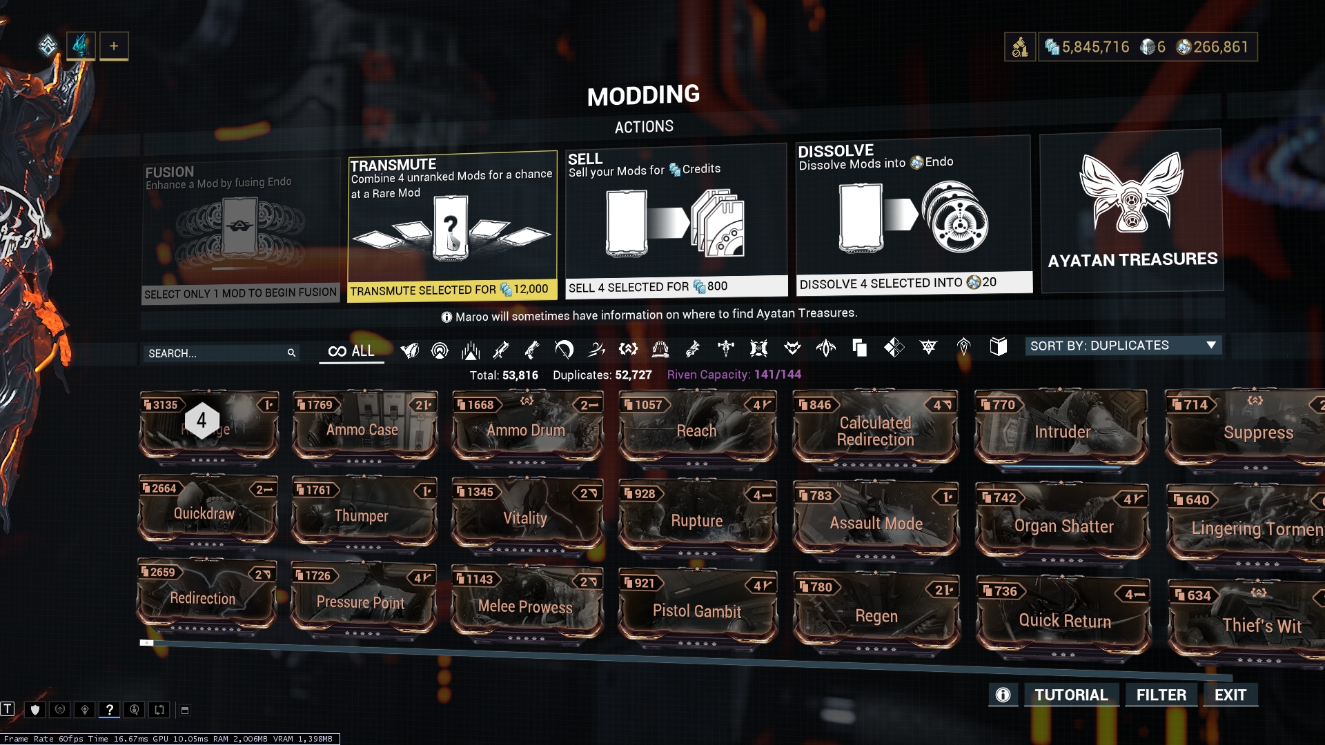 Codex - Mods - Transmute/transmutation/Transmutable // Not showing in ...