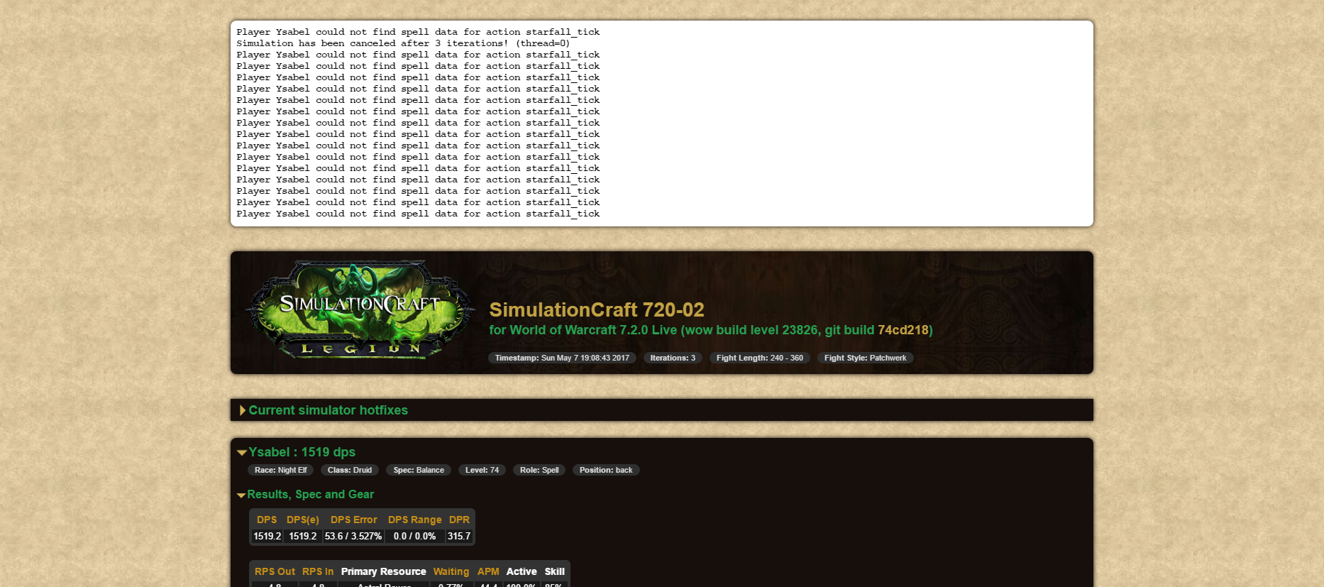 Balance Druid Simcraft Crash On Simulate · Issue 3639