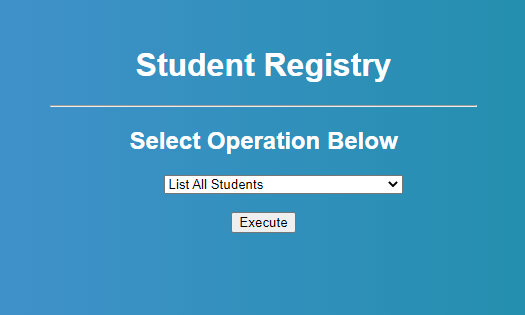 GitHub - SanveerGill/StudentRegistry: Web application of a basic student registry similar to ...
