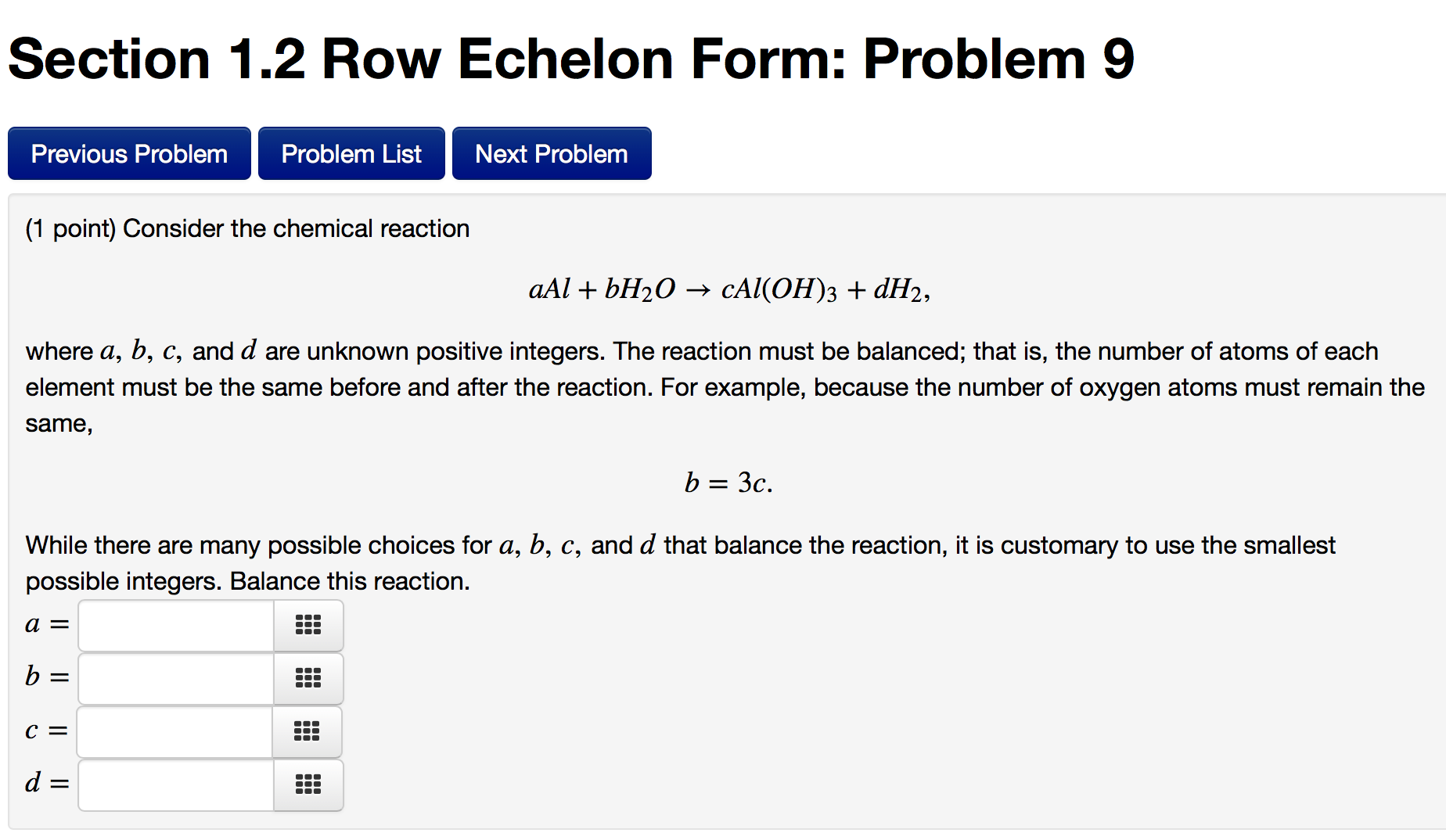 Solved Section 1.2 Row Echelon Form: Problem 9 Previous | Chegg.com