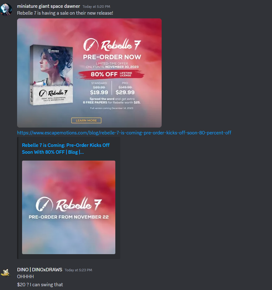 [OFFER ENDED JANUARY 25th, 2024]: Rebelle 7: Spread the w