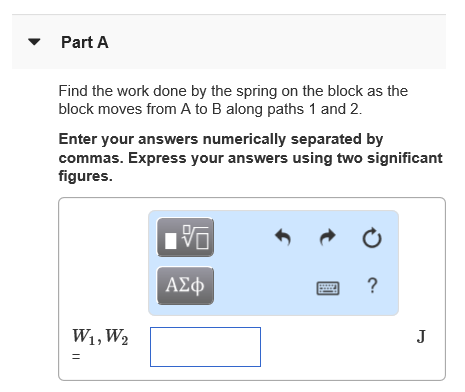Solved A 2.8-kg block is attached to a spring with a force | Chegg.com