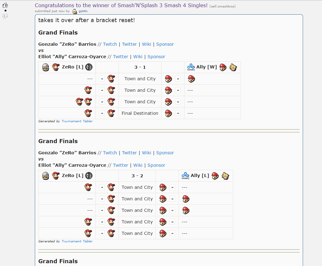 Congratulations to the winner of Smash'N'Splash 3 Smash 4 Singles! : r ...