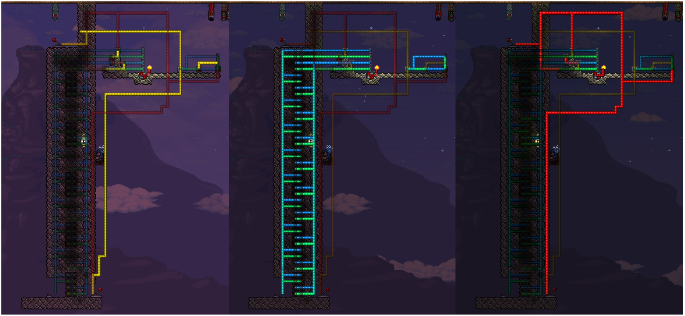 Designed an automatic elevator! : r/Terraria