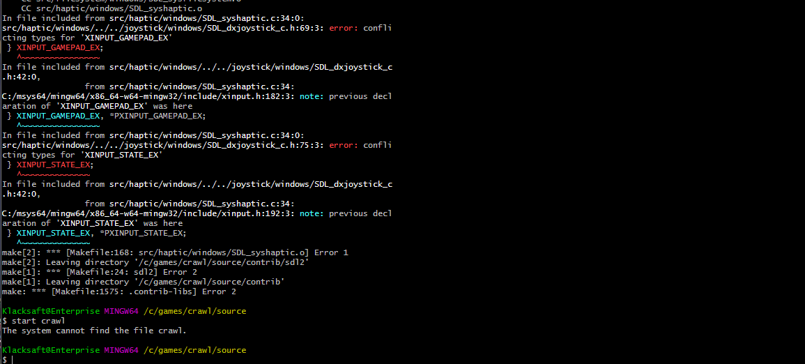 Trouble compiling tiles version. : r/dcss