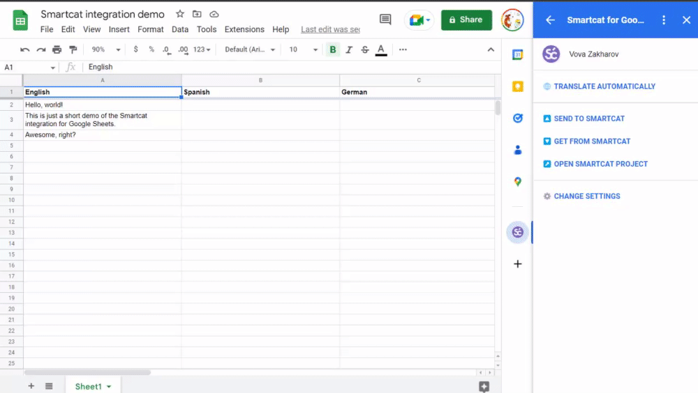 How to Localize Google Sheets and AI-Translate Text