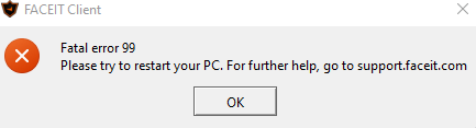 Fatal Error 99 : r/FACEITcom