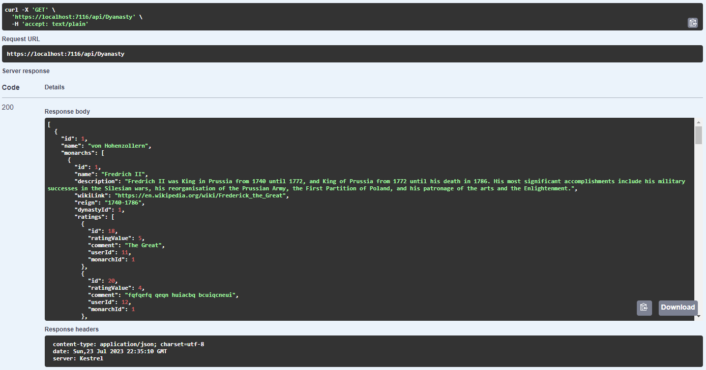 GitHub - JeremyM45/MonarchsAPI_Net6