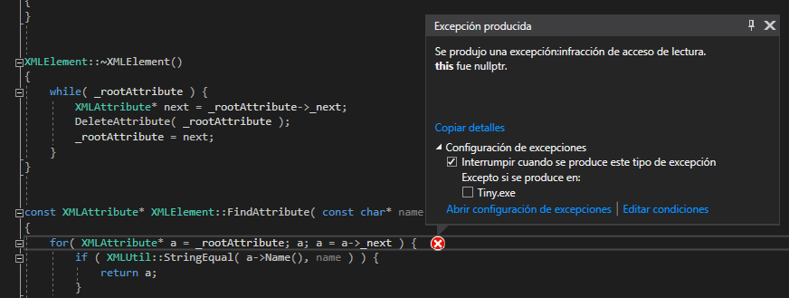 C Using Tinyxml Parsing Xml Elements Infinite Loop Stack Overflow 3855