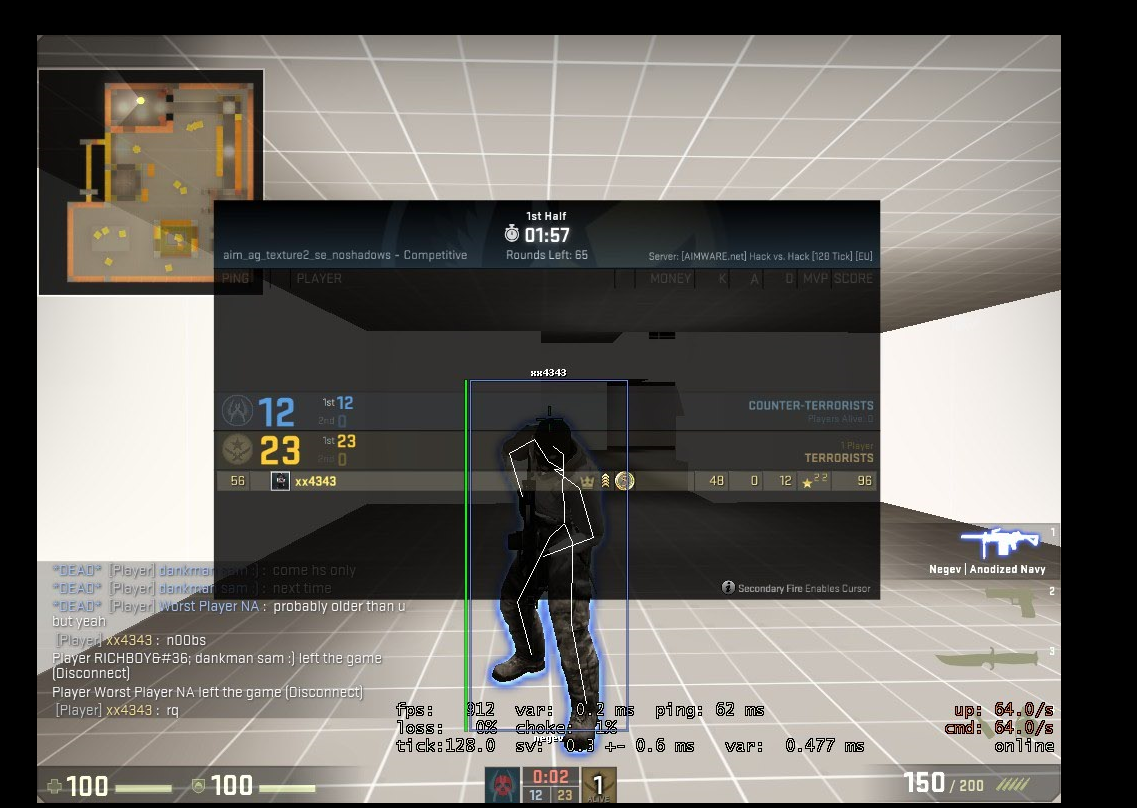 HVHKING 1v2 //AIMWARE BEST | AIMWARE.net