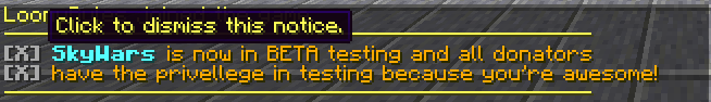 Dismissible Notices | SpigotMC - High Performance Minecraft